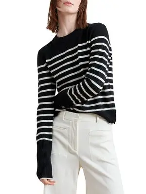 LA LIGNE Lean Lines Sweater Black Cream