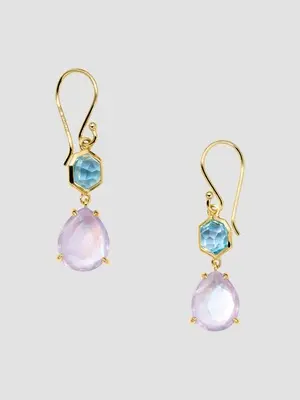 Ippolita Rock Candy 18k Yellow Gold & Multi-gemstone Double-drop Earrings - Alpine