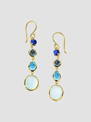 Ippolita Rock Candy 18k Gold & Multi-stone Four-stone Drop Earrings - Mare