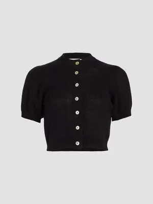 DÔEN Anisa Crop Cardigan - Black