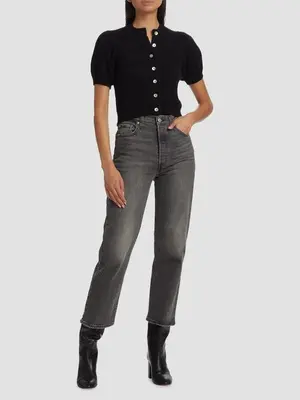 DÔEN Anisa Crop Cardigan - Black