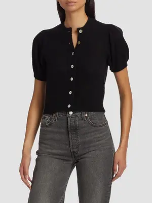 DÔEN Anisa Crop Cardigan - Black
