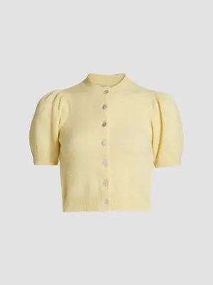DÔEN Anisa Crop Cardigan - Dandelion