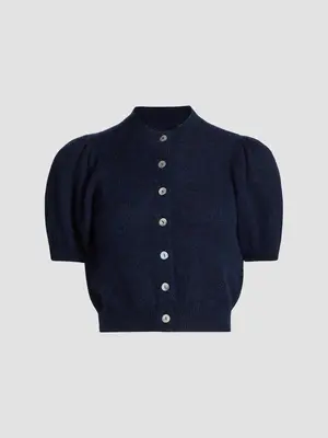 DÔEN Anisa Crop Cardigan - Navy