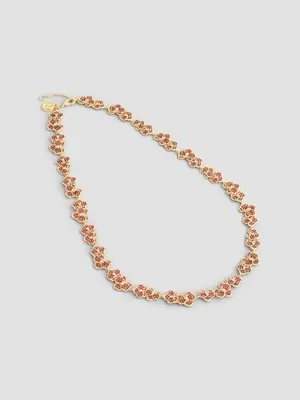 ANABEL ARAM Orchid 18k Gold-plated & Cubic Zirconia Necklace