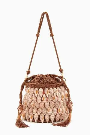 Ulla Johnson Nadia Seashell Bucket Bag