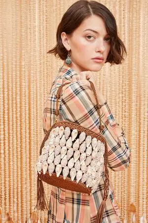 Ulla Johnson Nadia Seashell Bucket Bag