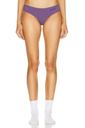 Miu Miu Mini Logo Underwear In Purple - Malva