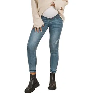 ANGEL MATERNITY Claire Over-the-bump Skinny Maternity Jeans - Blue Denim
