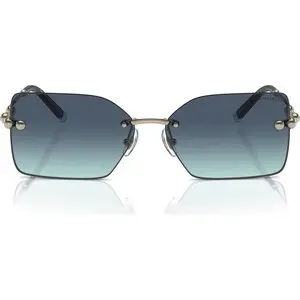 Tiffany & Co. Tiffany & Co. 59mm Rectangular Sunglasses Blue Gold