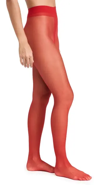 STEMS Avery Microfiber Tights - Red