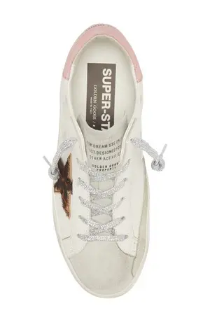 GOLDEN GOOSE Super-star Low Top Sneaker - White/leopard