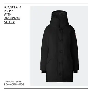 Canada Goose Rossclair Mid-length Parka - Black