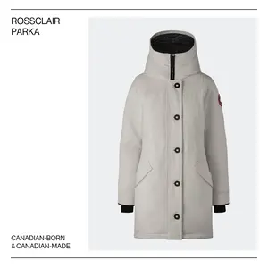 Canada Goose Rossclair Mid-length Parka - Limestone