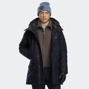Canada Goose Langford Wool Parka - Atlantic Navy Melange