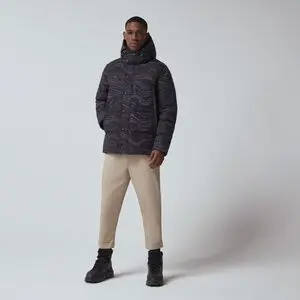 Canada Goose Wyndham Parka Black Label Print Heritage Geode Dark Grey