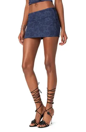 EDIKTED Amal Floral Miniskirt