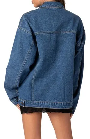 EDIKTED Dalia Oversize Denim Jacket