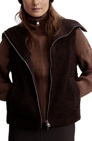 Varley Fleece Vest Coffee Bean