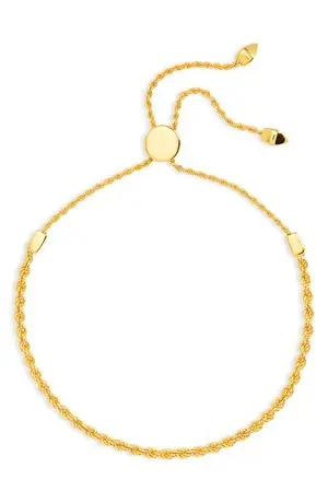 Monica Vinader Corda Rope Chain Friendship Bracelet - Yellow Gold