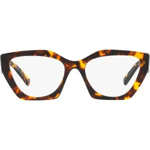 Prada 54mm Cat Eye Optical Glasses - Honey