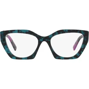 Prada 54mm Cat Eye Optical Glasses - Teal