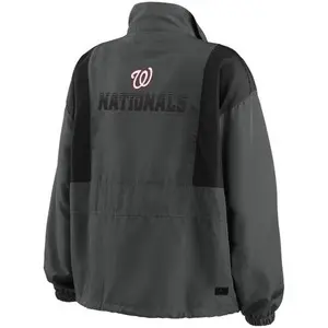 WEAR BY ERIN ANDREWS Washington Nationals Packable Half-zip Jacket