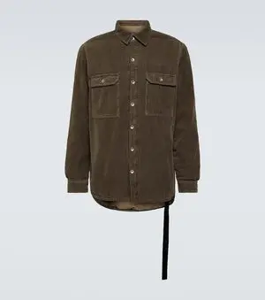 Rick Owens Cotton Corduroy Shirt Jacket