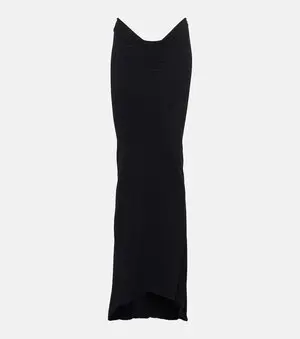 LAQUAN SMITH Low-rise Midi Skirt - Black
