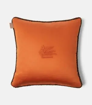 Etro Embroidered Cotton Cushion
