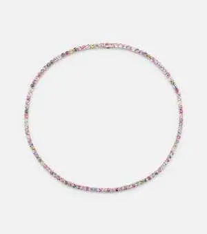 BUCHERER FINE JEWELLERY Essentials Rivière Rose Gold Necklace With Sapphires - Multicoloured