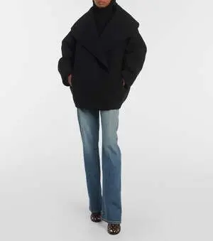 Alaïa Cocoon Wrap Virgin Wool Coat
