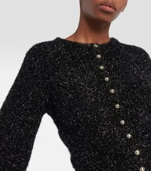 Rabanne Cropped Cardigan - Black