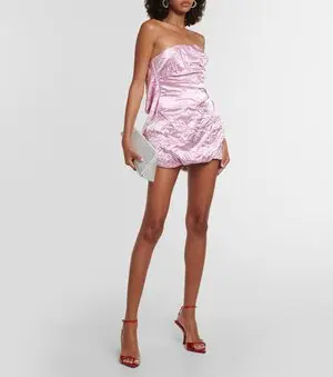 Attico Strapless Mini Dress - Pink