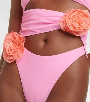 SAME Rose Cutout One-piece Swimsuit