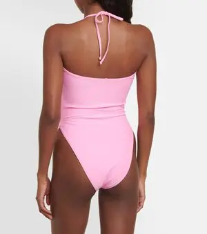 SAME Rose Cutout One-piece Swimsuit