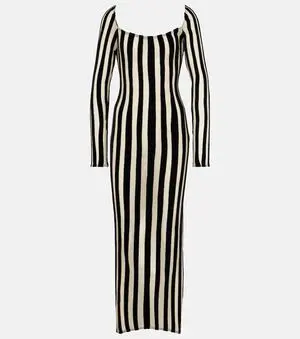 LAQUAN SMITH Striped Gown