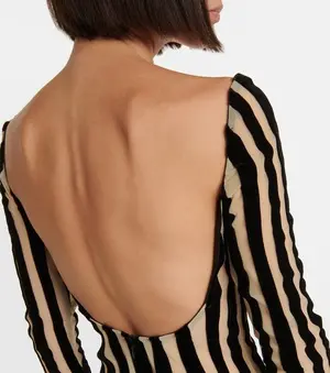 LAQUAN SMITH Striped Gown