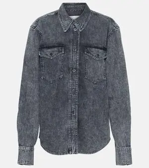 MARANT ETOILE Danis Denim Shirt - Grey