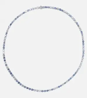 BUCHERER FINE JEWELLERY 18kt White Gold Necklace With Sapphires - Blue