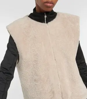 JETSET Sleeveless Shearling Vest