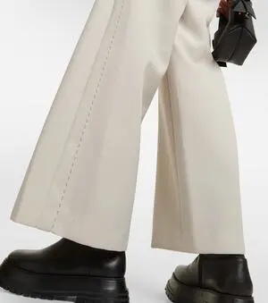 Sacai Wide-leg Pants - White