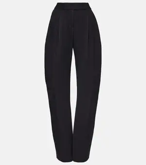 Attico Wide-leg Trousers - Black