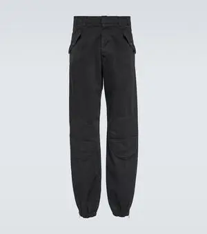 WINNIE N.Y.C Knee-pads Cotton Trousers - Black