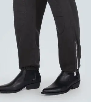 WINNIE N.Y.C Knee-pads Cotton Trousers