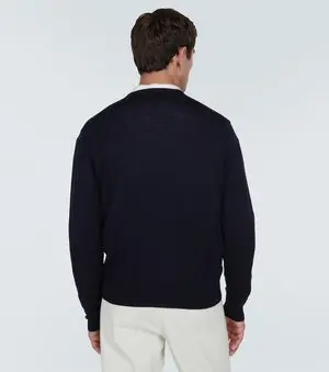 Ami De Cœur Wool Cardigan - Blue