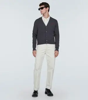 AMI Paris De Cœur Wool Cardigan