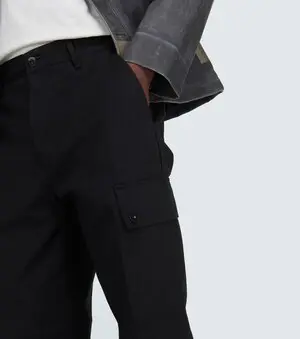 C.P. COMPANY Cotton Cargo Trousers - Black