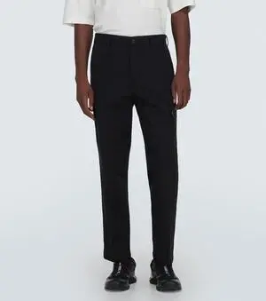 C.P. COMPANY Cotton Cargo Trousers - Black