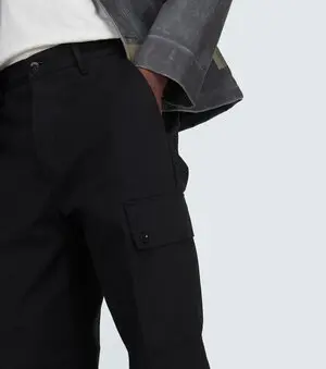 C.P. COMPANY Cotton Cargo Trousers - Black